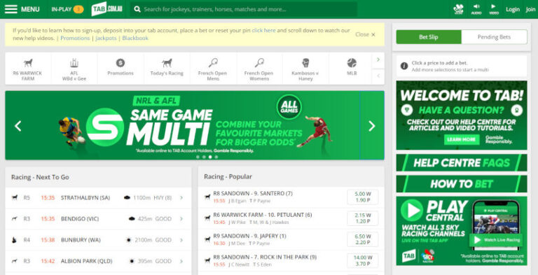 TAB Racing Today Results Live Dividends & Race Results Today